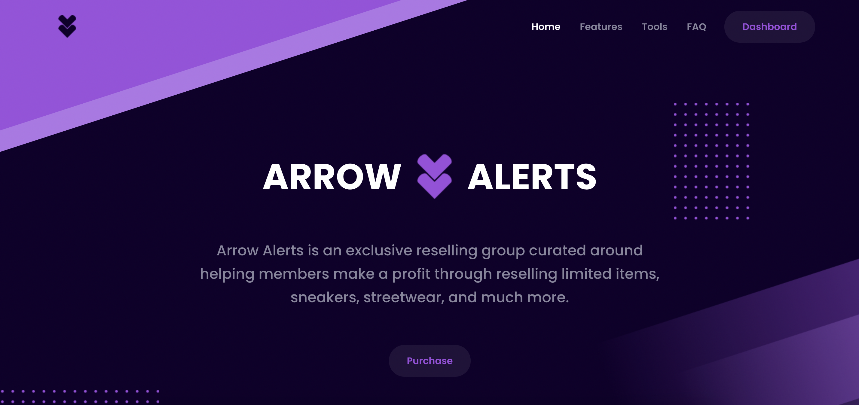 TimeToCop - Arrow Alerts info - Sneaker cook groups