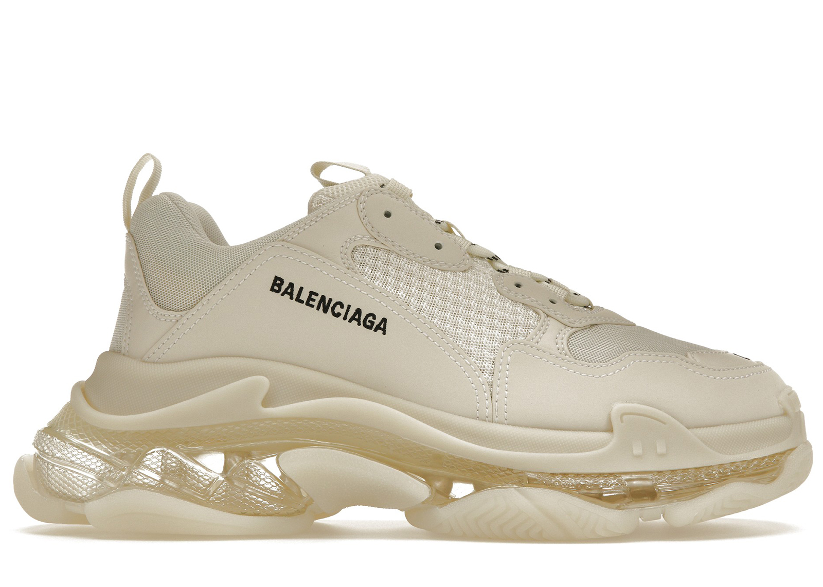 Balenciaga Triple S Clear Sole Beige - TimeToCop